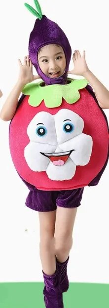 Детский костюм клубники XXL, цвет как на фото