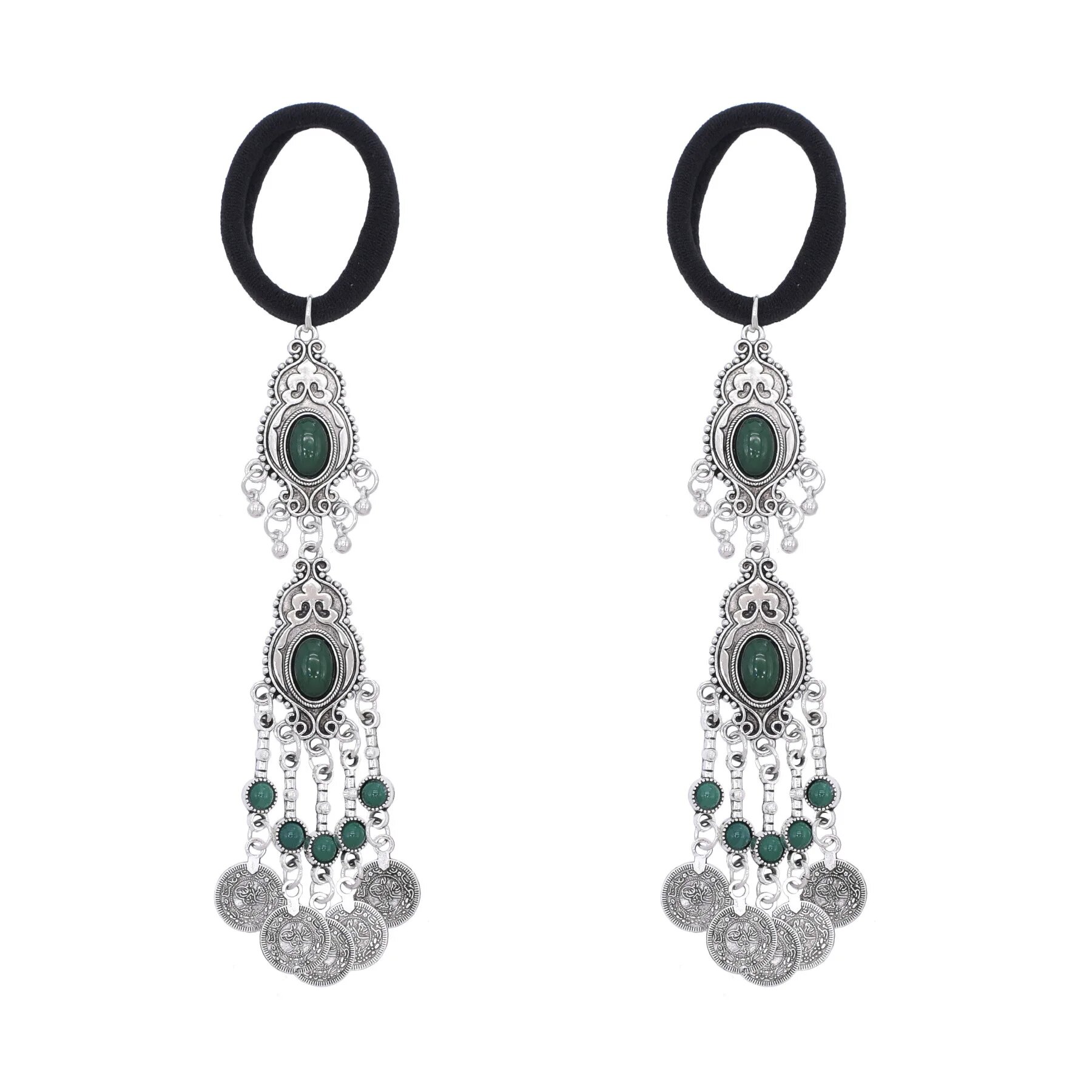 Винтажные казахские тибетские монеты, веревка для волос, аксессуары для волос, резной цветок, драгоценный камень, традиционная этническая коса, декоративные украшения для волос