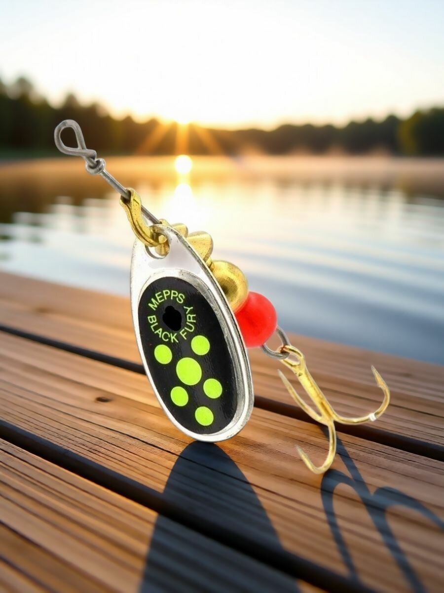 Блесна Mepps Black Fury Chartrese 0 2g Silver