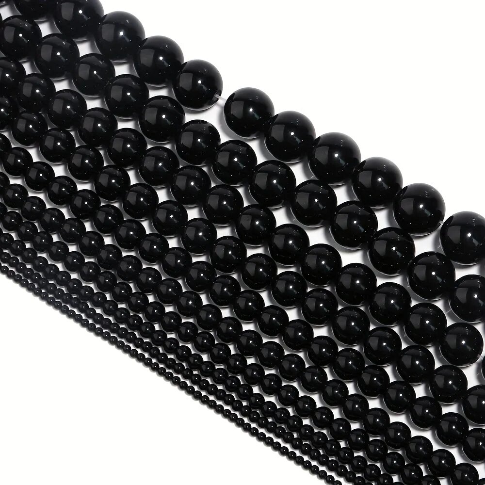Бусины из черного агата buy bao ji 4mm approx 90pcs