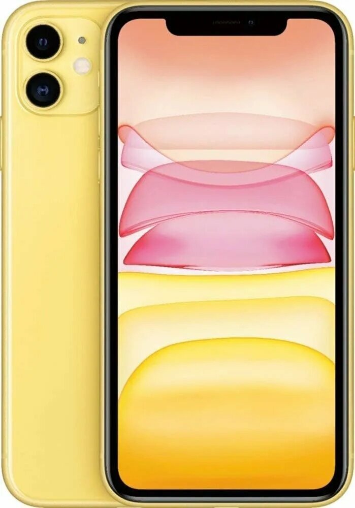 Восстановленный Apple Смартфон iPhone 11 CN 4/64 ГБ, светло-желтый