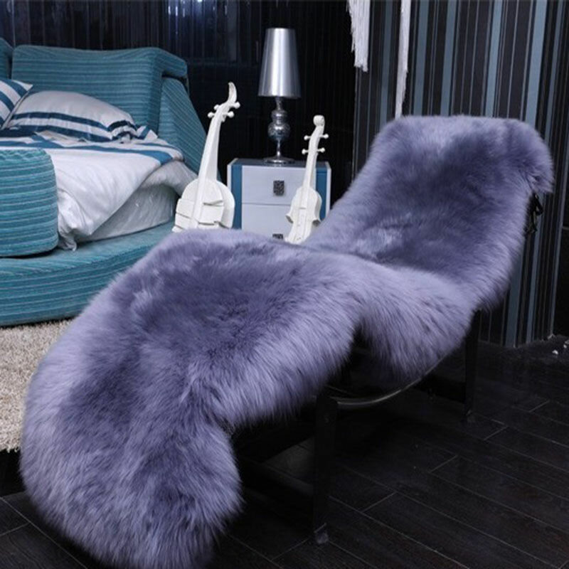 Ковер из чистой австралийской шерсти, напольный коврик из цельной овчины, коврик для эркера, прикроватный коврик, коврик для изножья кровати, подушка для стула с меховой отделкой.