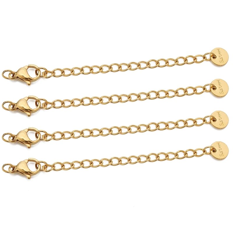 10 шт. Удлинитель для браслета/цепочки, Gold 4
