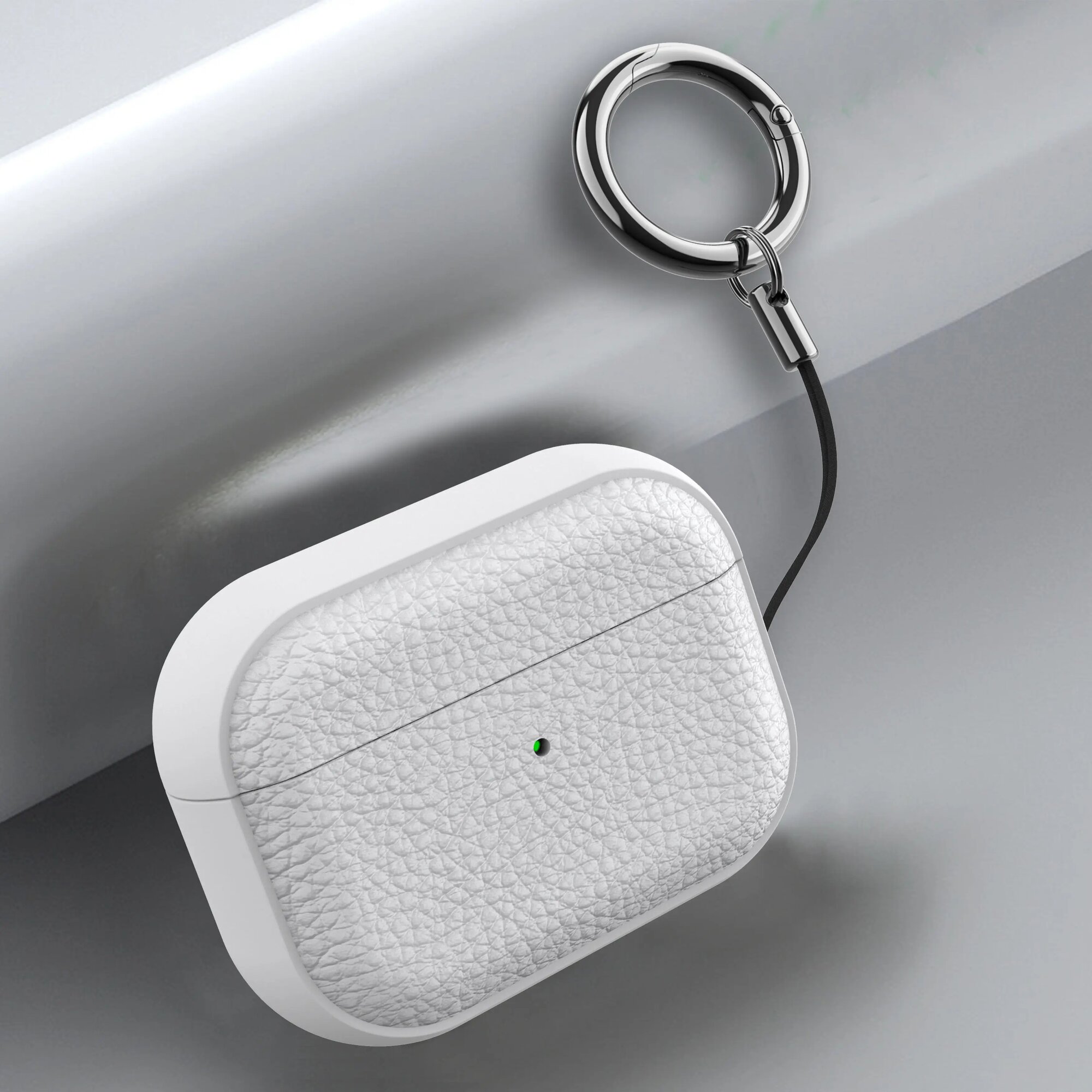 Кожаный чехол для Airpods Pro 2 Pro Airpods 1 2 3 WeFor for AirPods Pro 2, White