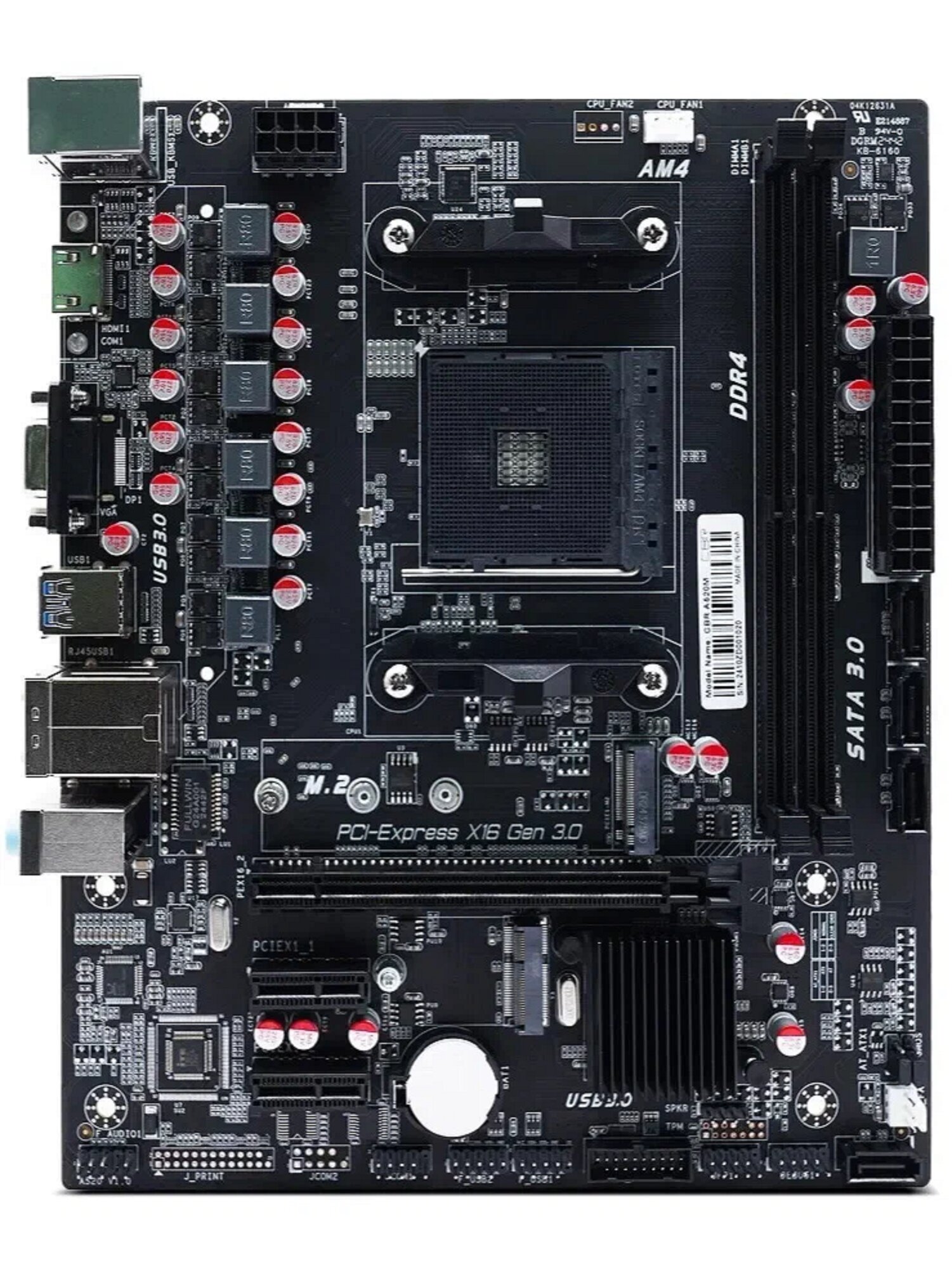 Материнская плата CBR A520 mATX AMD A520 2xDDR4 (ГБ) , Socket AM4