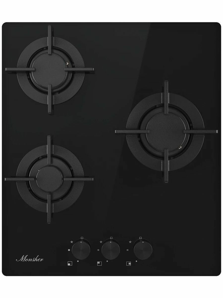 Встраиваемая газовая панель MONSHER MGG 44 Noir