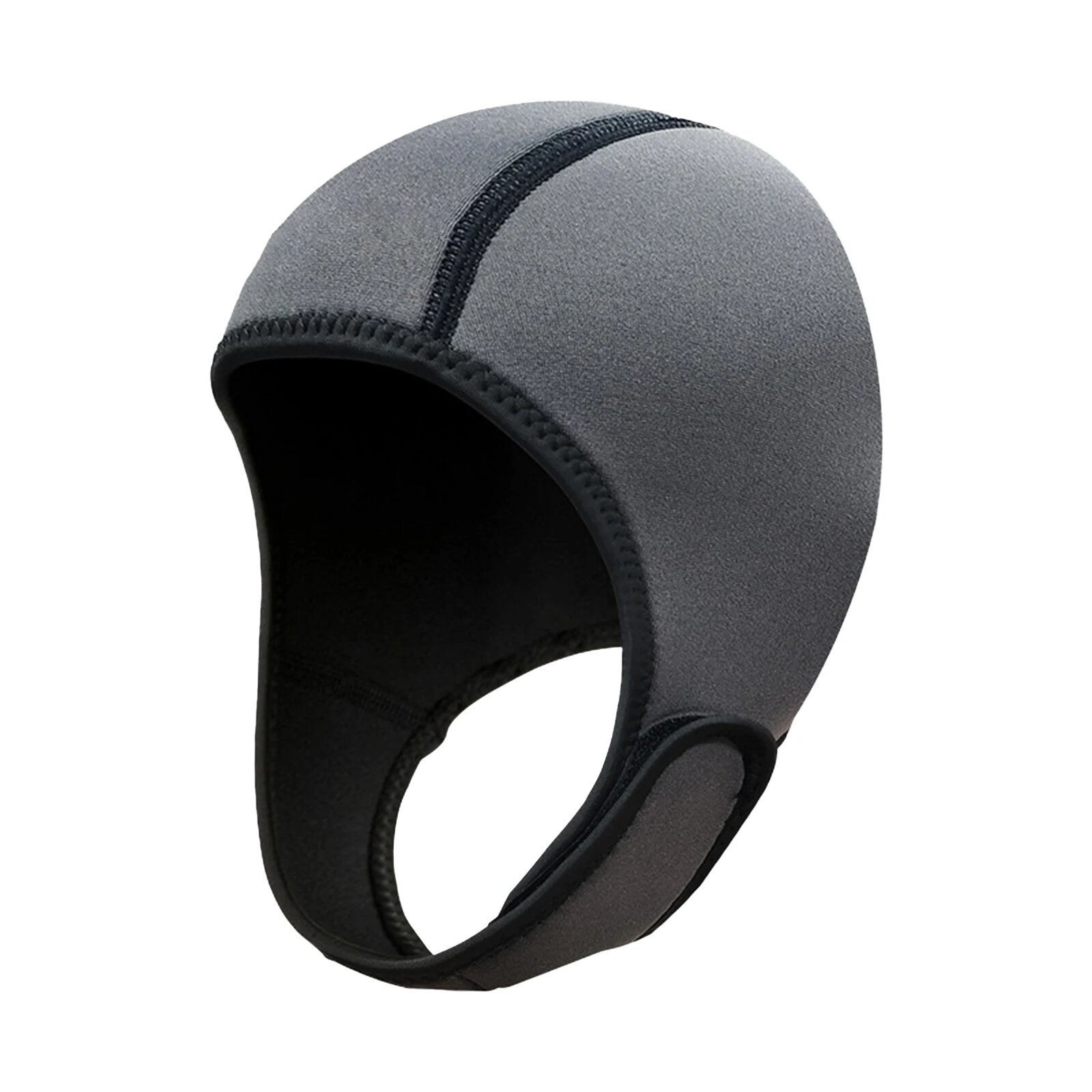 Неопреновый капюшон для плавания Grey 3mm, черный