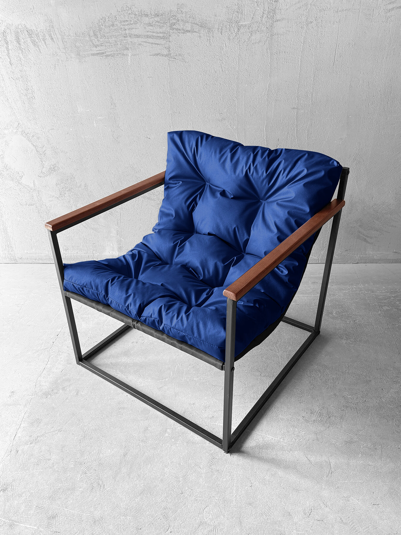 Садовое кресло Лофтовик Комфи ++ оксфорд синий