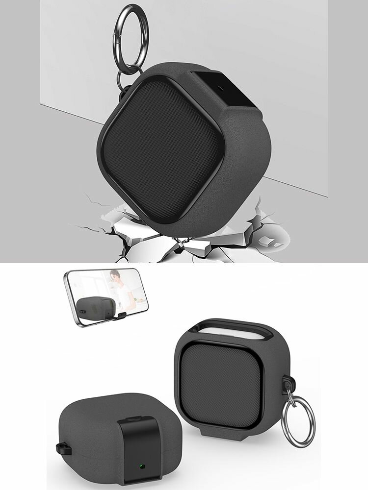 Защитный чехол для наушников из материала TPU + PC для беспроводных наушников Samsung Buds 4 / Buds 4 Pro с подвесной пряжкой
