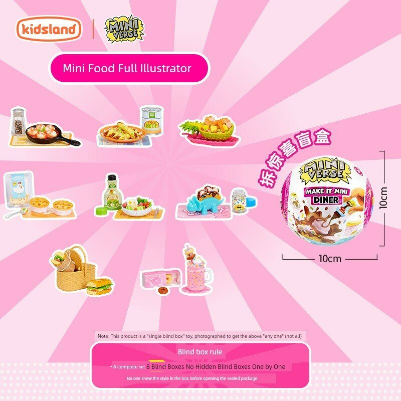 Набор мини-еды 2025 Sanrio Series, детская кукольная игрушка, 94 символа