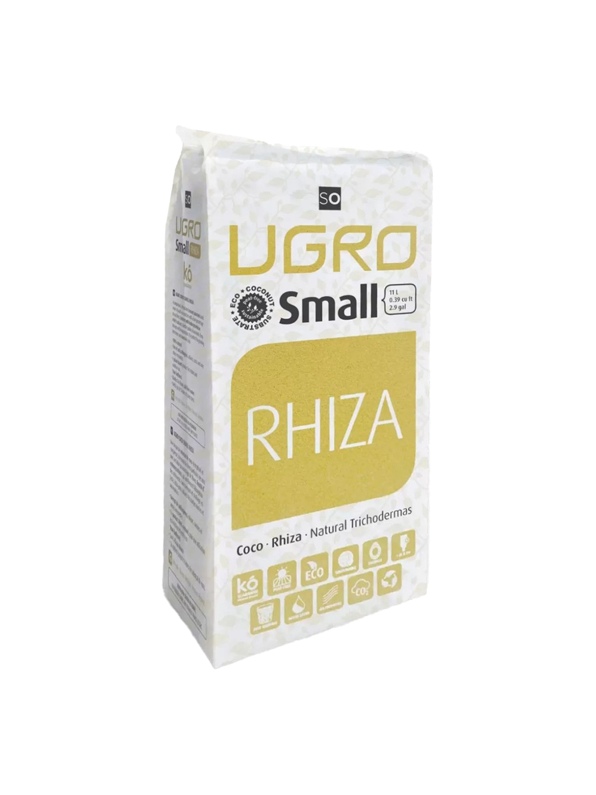 Кокосовый субстрат в брикете / Coco Small Rhiza, 11 л / UGRO