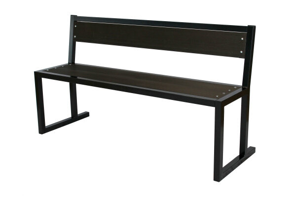 Лавочка садовая Фортуна со спинкой ДПК арт. НПА4590 1 уп