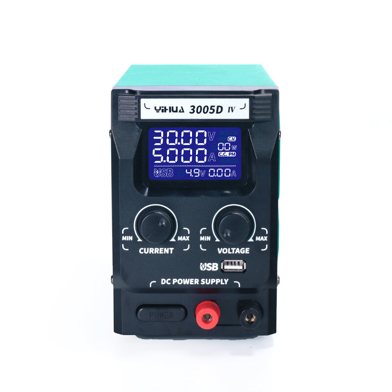 Лабораторный блок питания YH3005D-IV YIHUA; Регулировка напряжения и тока 0-30V, 0-5A 150 Вт USB порт