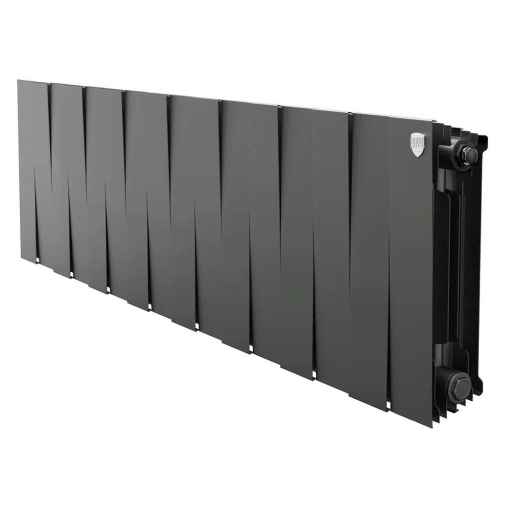 Радиатор биметаллический Royal Thermo PianoForte 300 Чёрный - 16 секц.