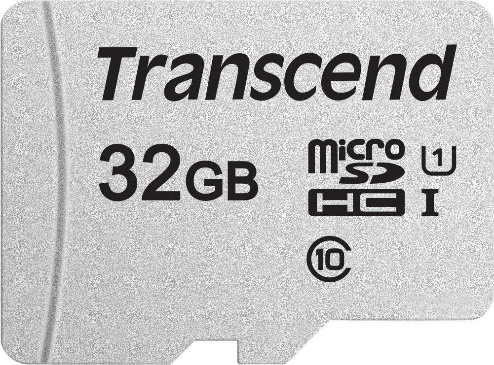 Карта памяти Micro SDHC 32GB Transcend Class10 TS32GUSD300S