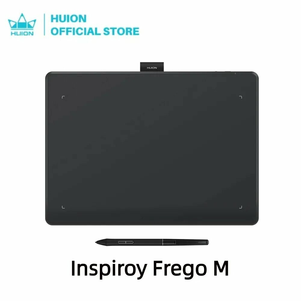 Графический планшет HUION Inspiroy Frego M, формат A4, черный, светло-серый