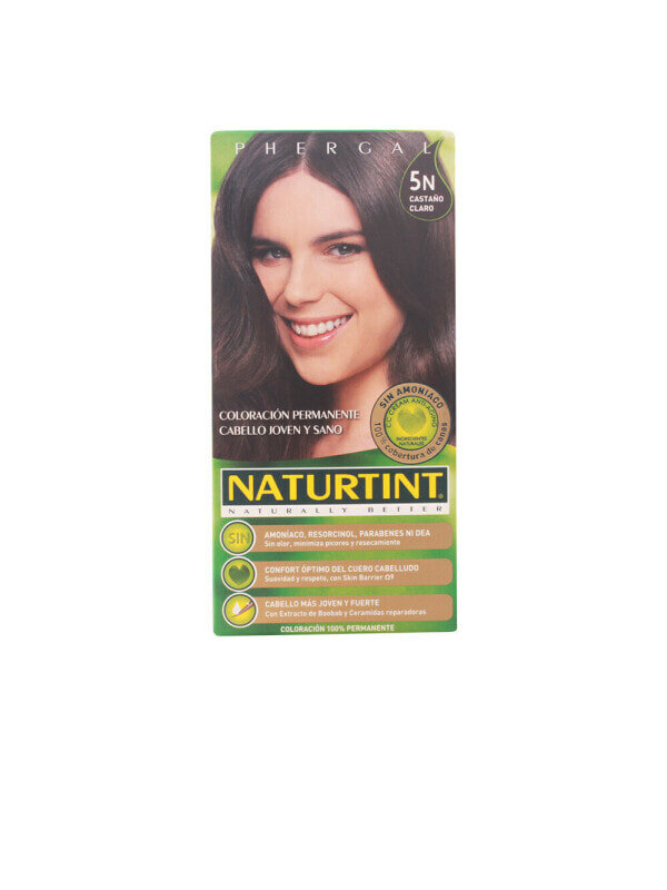 Naturtint Permanent Hair Color No. 5N Light Brown Восстанавливающая перманентная краска для волос без аммиака, оттенок светлый шатен