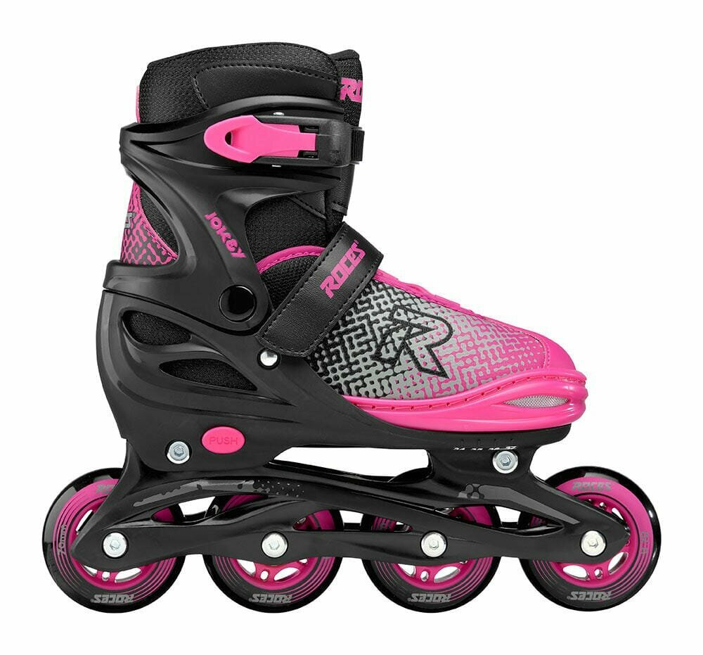 DECATHLON ролики Roces Jokey X, черный/розовый, размер 26/29
