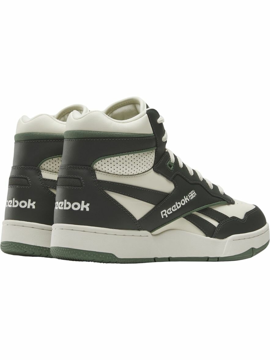 Кеды Reebok BB 4000 II Mid, полнота F, размер 8 US, бежевый/серый/зеленый — фото 1