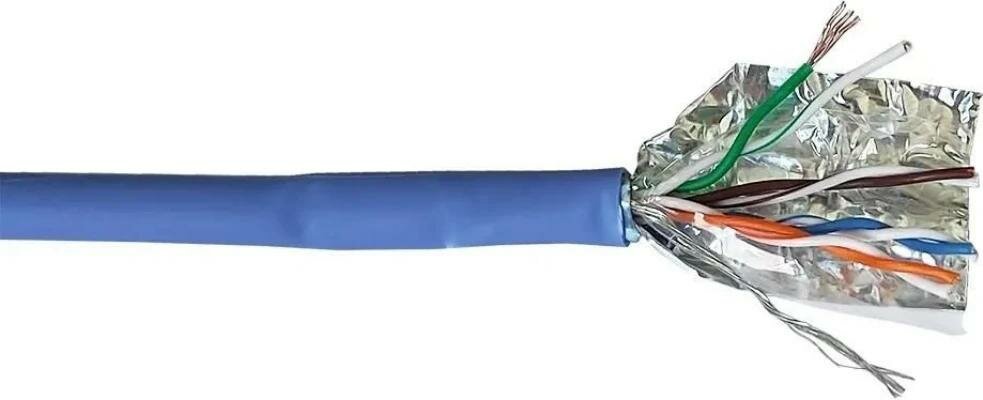 Кабель информационный Lanmaster категория 5E, UTP, 2 пары, 24AWG PVC, внутренний, 305м синий (TWT-5EUTP2PT-BL)