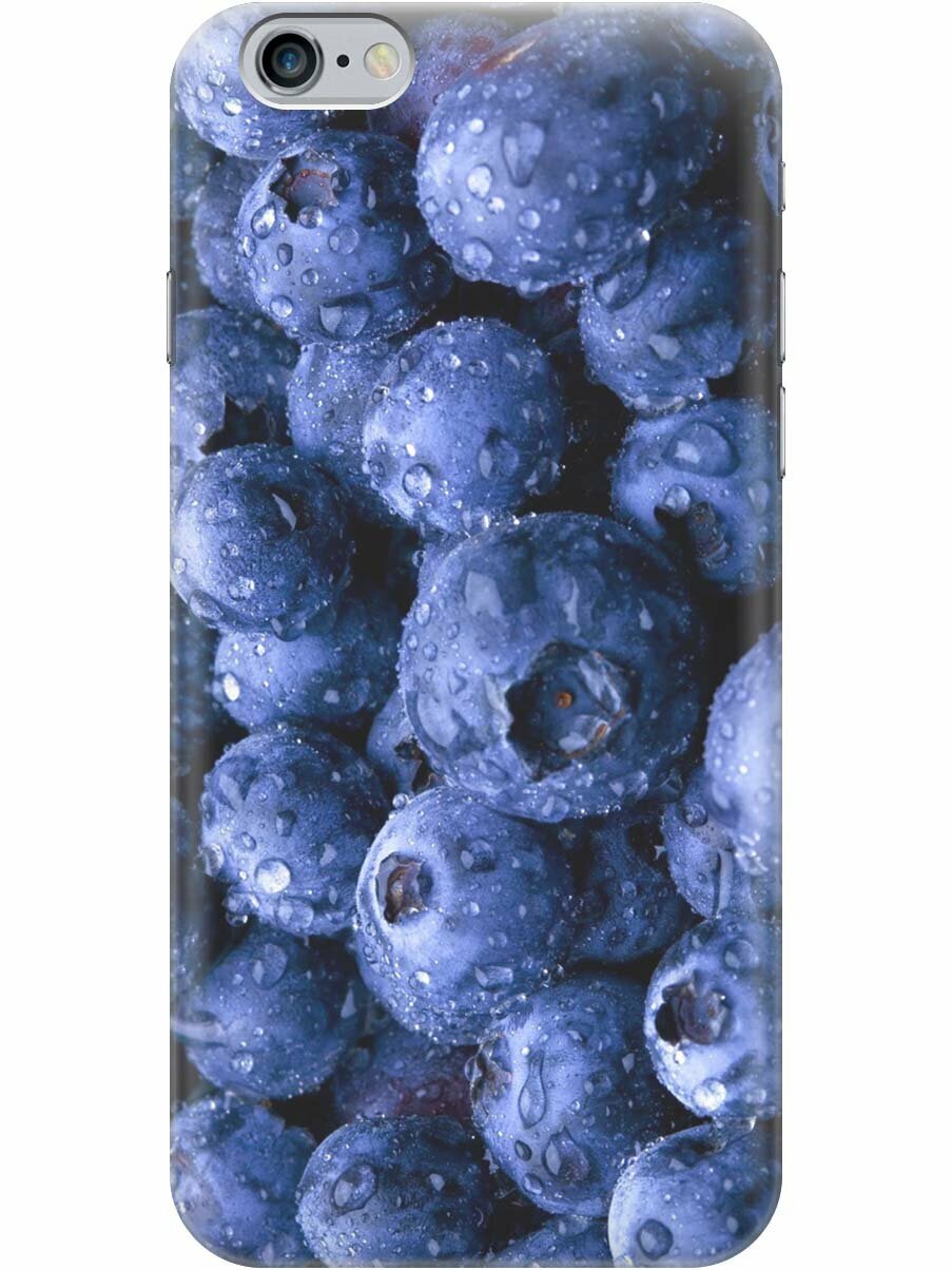 Силиконовый чехол на Apple iPhone 6S Plus / 6 Plus / Эпл Айфон 6 Плюс / 6с Плюс с рисунком "Черника"