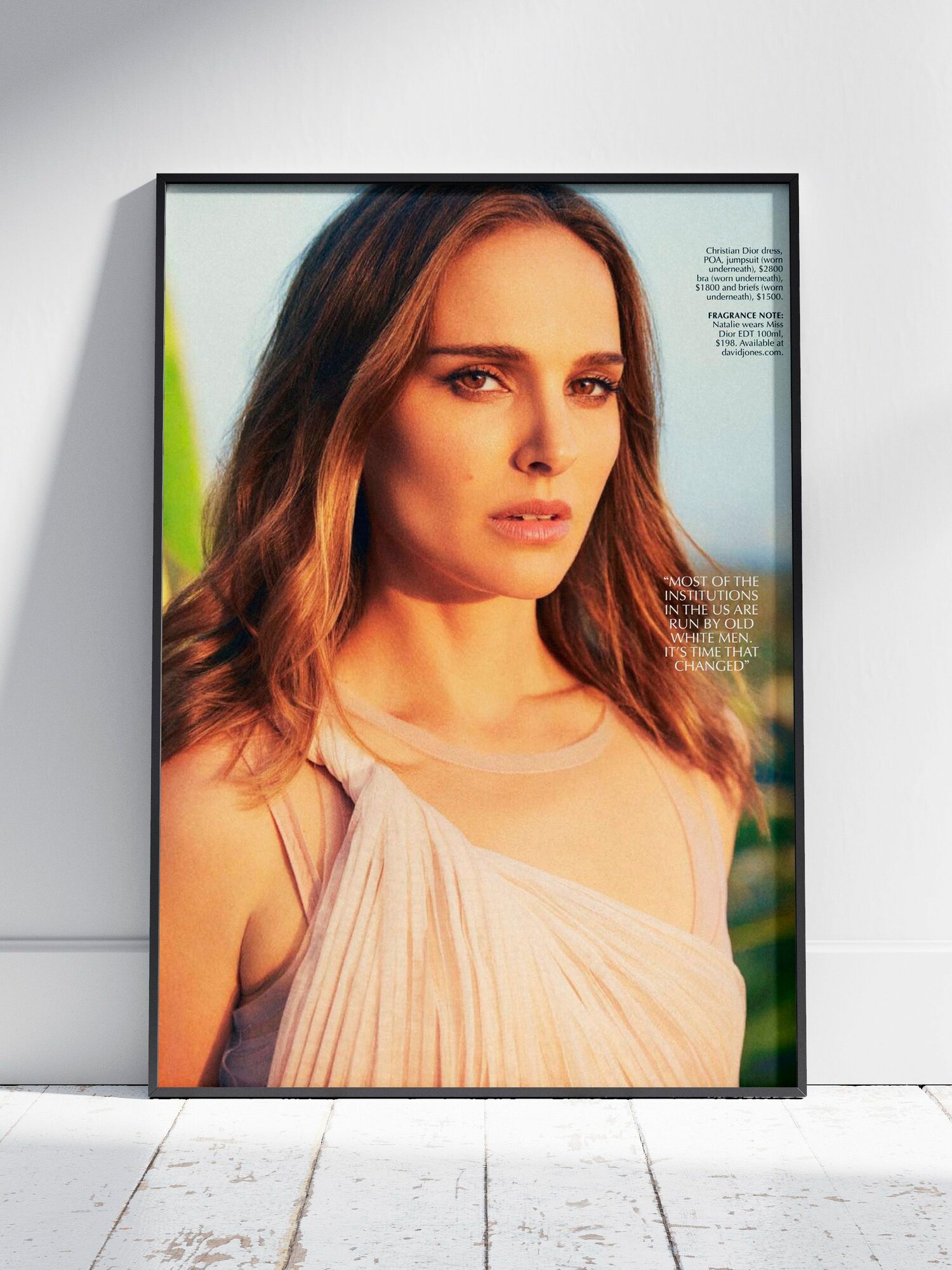 Плакат на стену для интерьера Натали Портман (Natalie Portman 48) - Постер по актеру фильма, кино, сериала формата A4 (21x30 см)