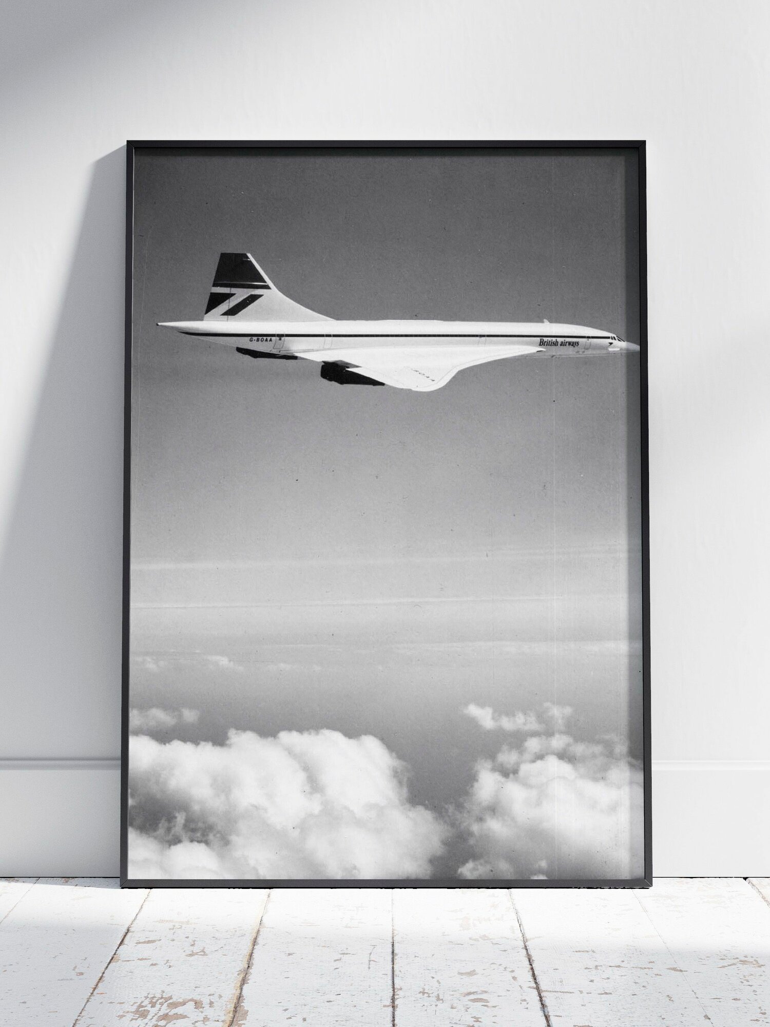 Плакат на стену для интерьера Техника и транспорт (Конкорд - Concorde 2) - Постер по транспорту формата A4 (21x30 см)