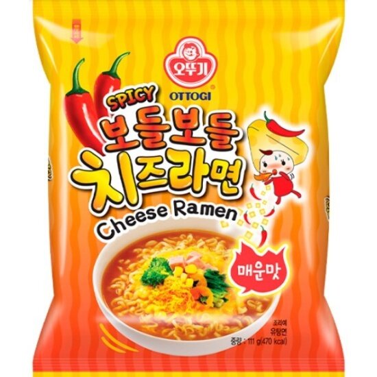 Лапша быстрого приготовления Ottogi острая со вкусом сыра 111 г