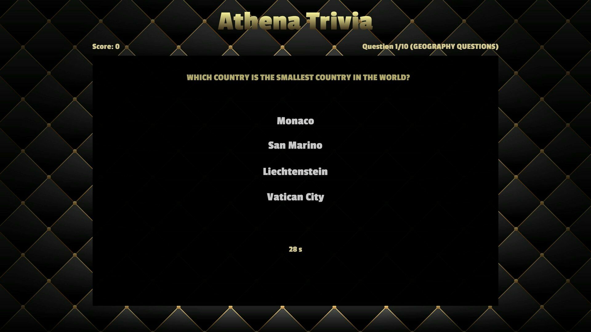 Athena Trivia, Все страны — фото 1