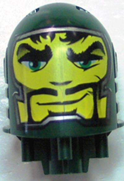 Деталь Lego bb0153pb09 Large Figure Head with Rascus, Sir Pattern - Series 2