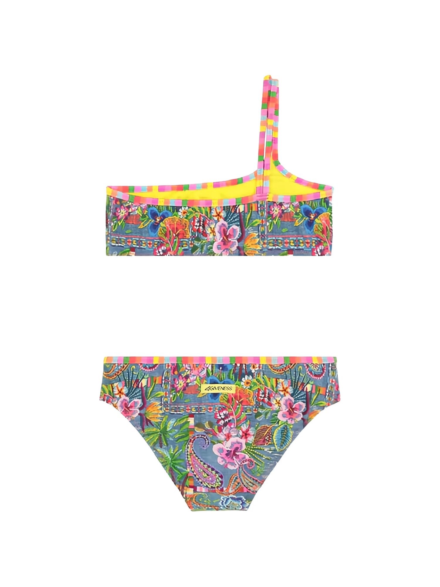 Купальник 4giveness Paisley-print one-shoulder bikini, размер 4 года, Синий принт — фото 1