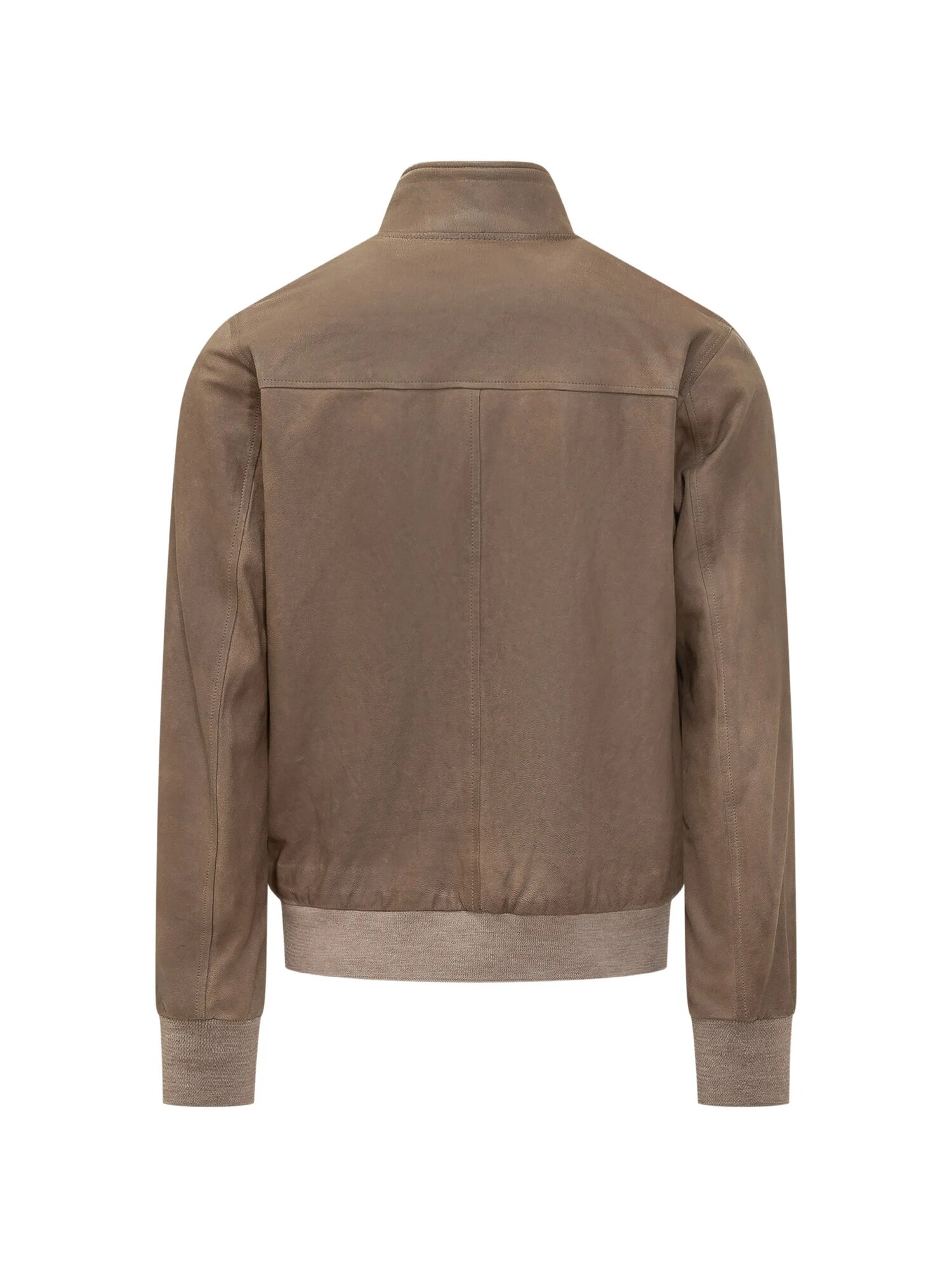 Куртка Renzo Romagnoli High-neck leather bomber jacket, размер 56, разноцветный — фото 1