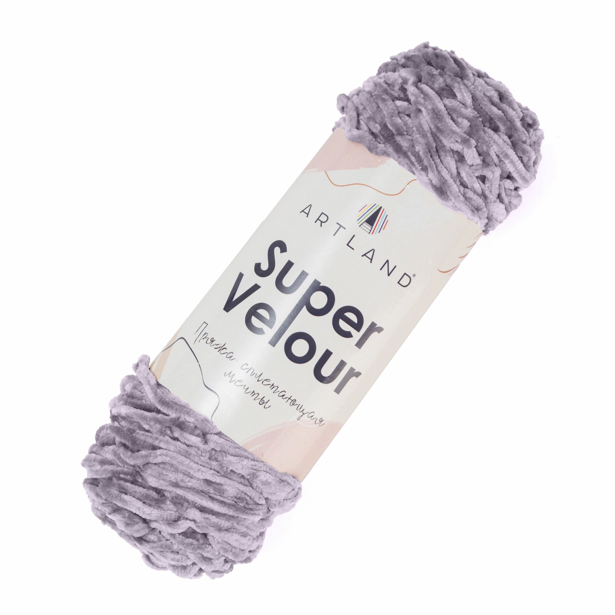 Пряжа для вязания Super Velour Artland 2 мотка (120 м, 95 гр), цвет 11 пыльная сирень