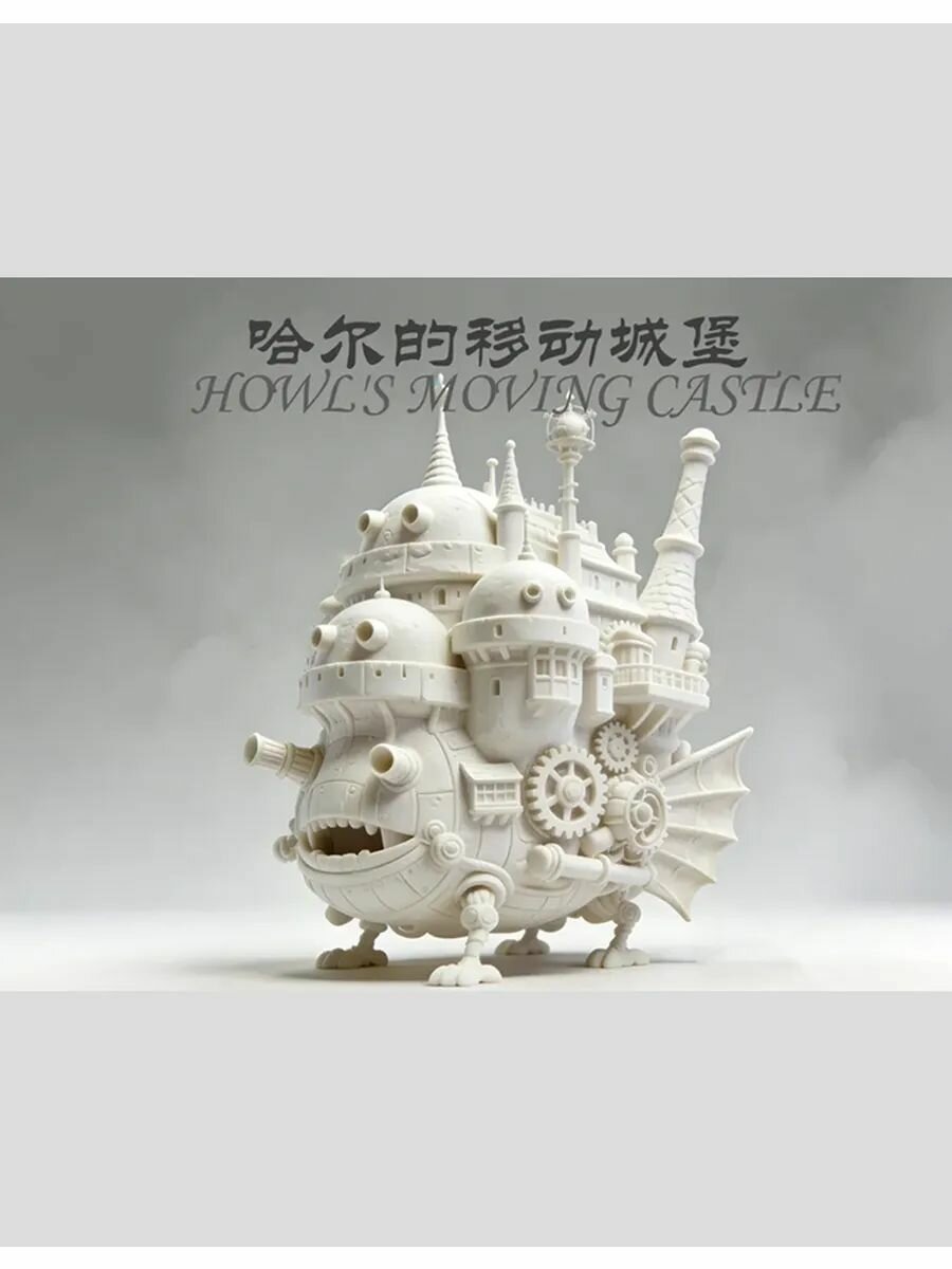 Декоративная фигурка "Ходячий замок Хаула" 3D печать из пластика