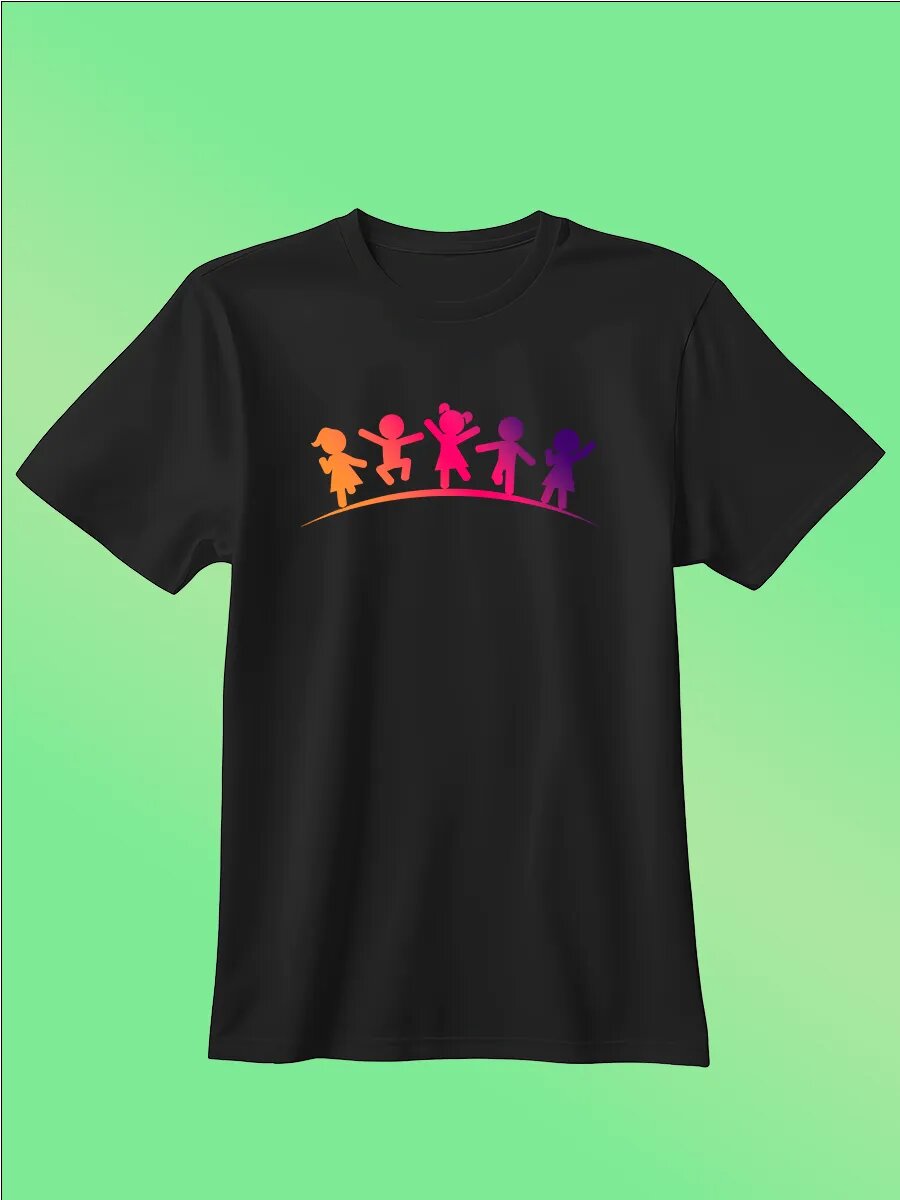 Футболка дети дружба оверсайз family look