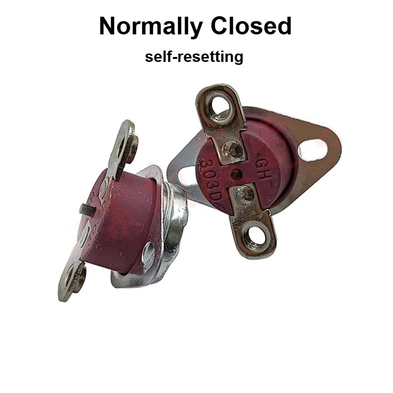Термостат KSD303, 40C, Flat foot fixation