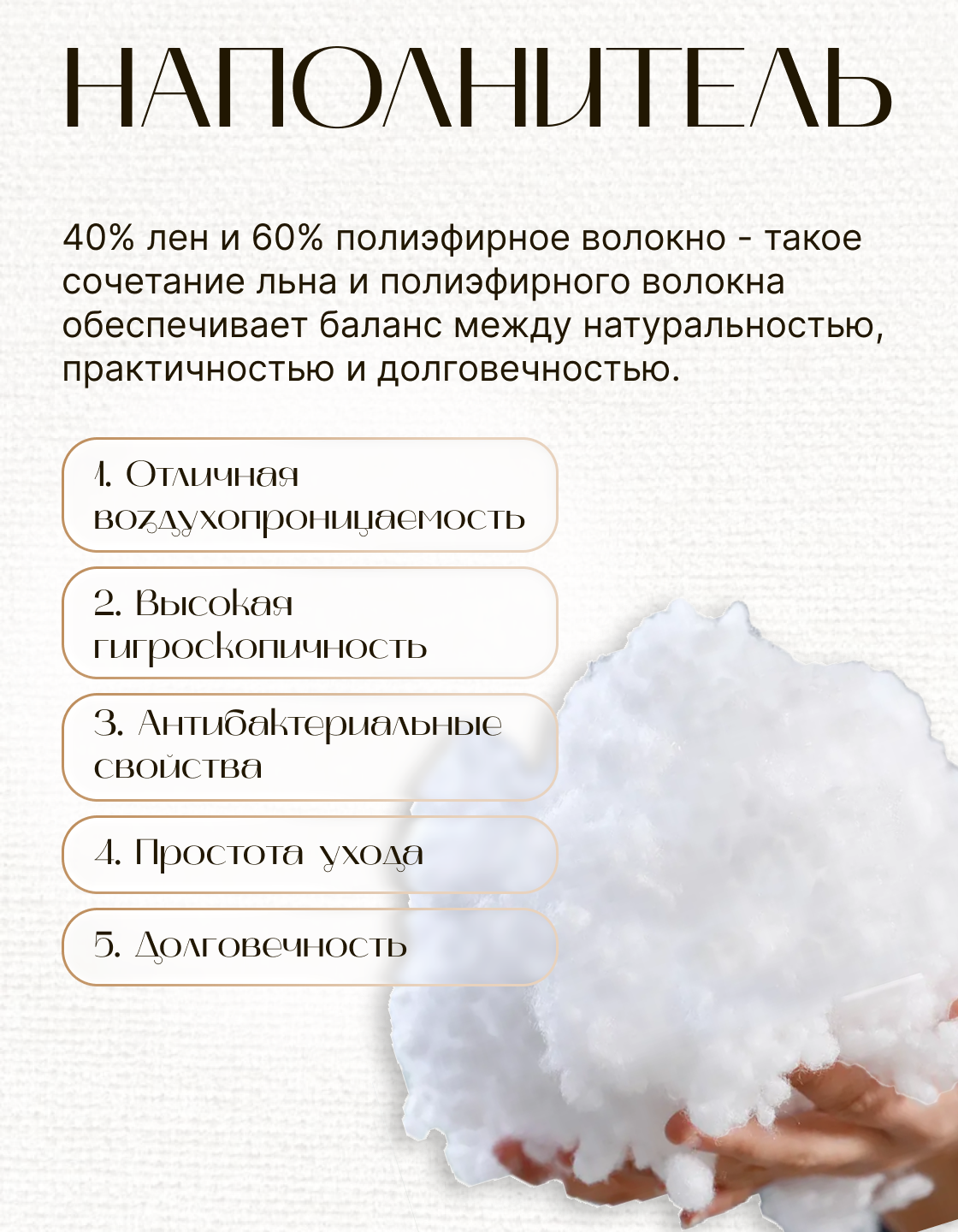 Одеяло SOANA, 200 см x 220 см, всесезонное, евростандарт, гипоаллергенное — фото 1