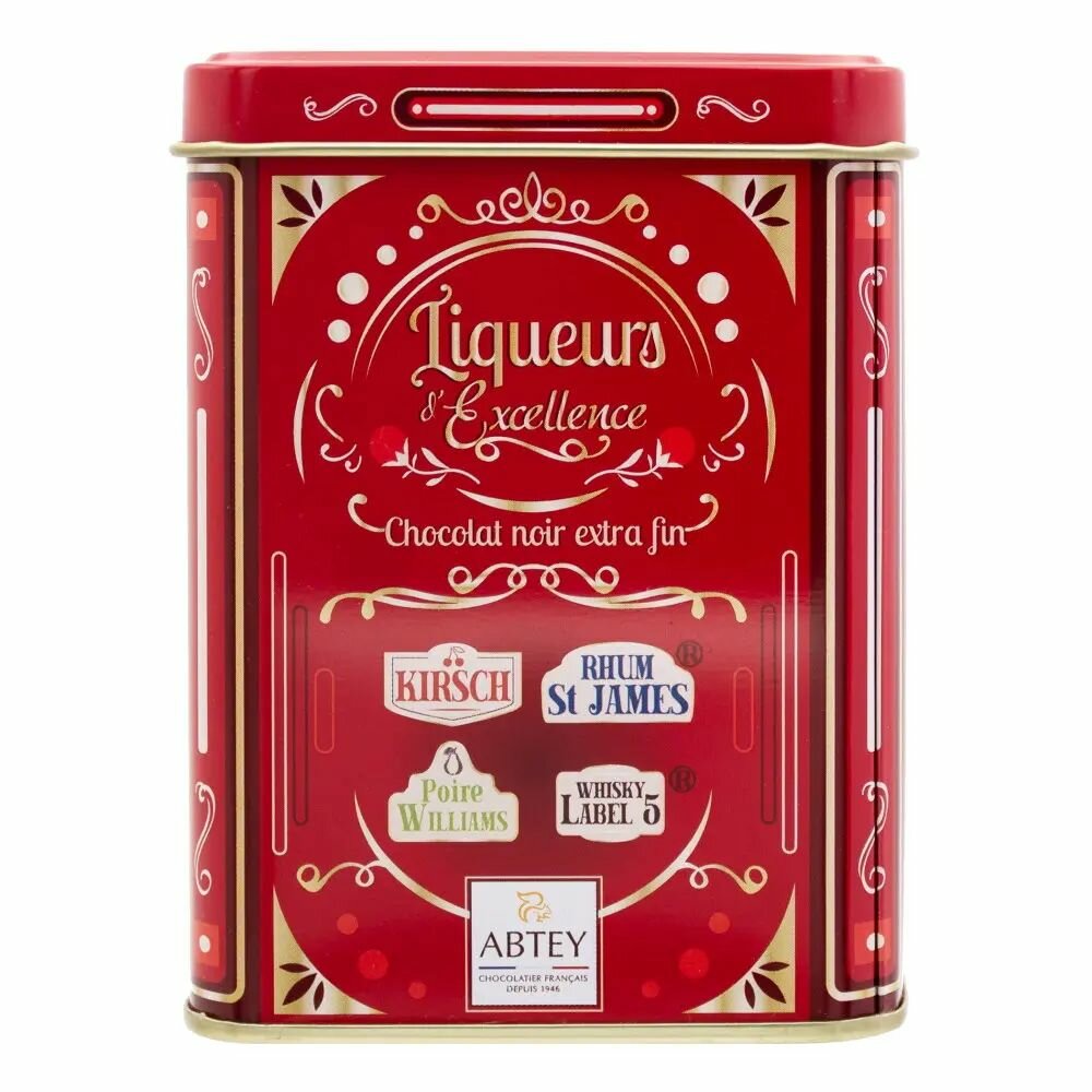 Конфеты ABTEY - VINTAGE "SELECTION LIQUEURS" с ликером, ассорти /жесть/ 250г