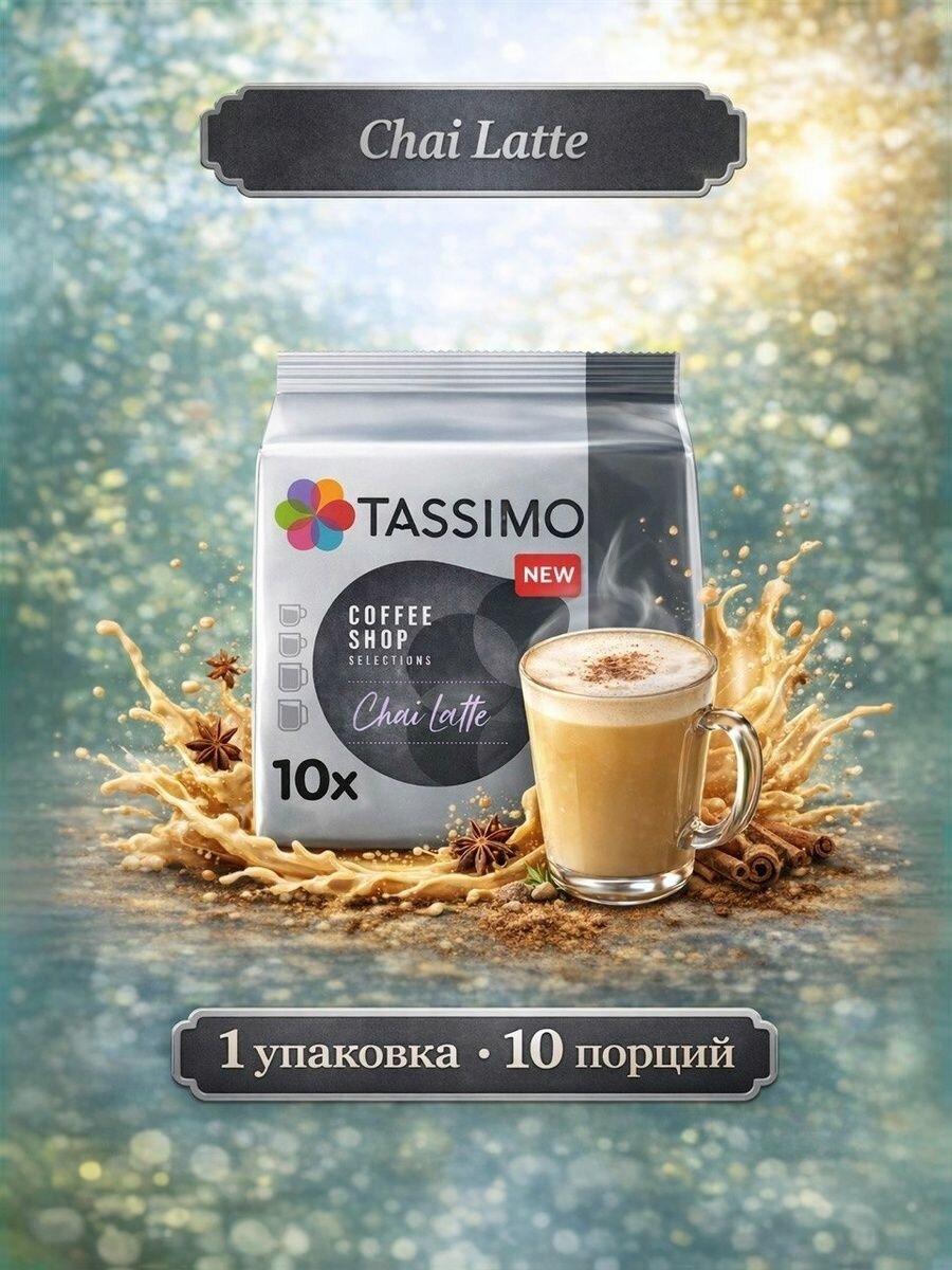 Кофе в капсулах Tassimo Chai Latte sweet & spicy, 10 порций