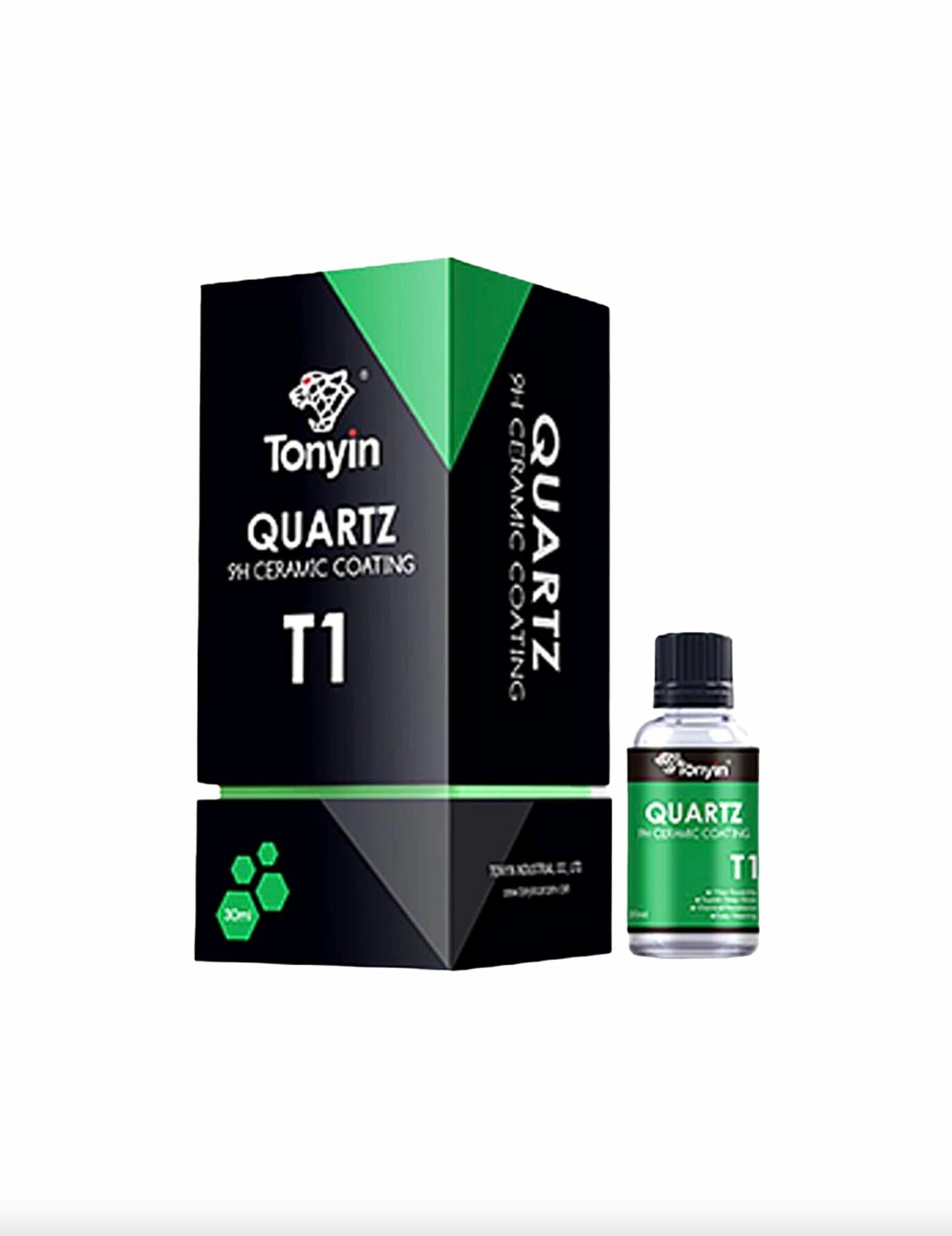 T1A Керамическое покрытие для кузова QUARTZ 9H CERAMIC COATING TONYIN, 30 мл.
