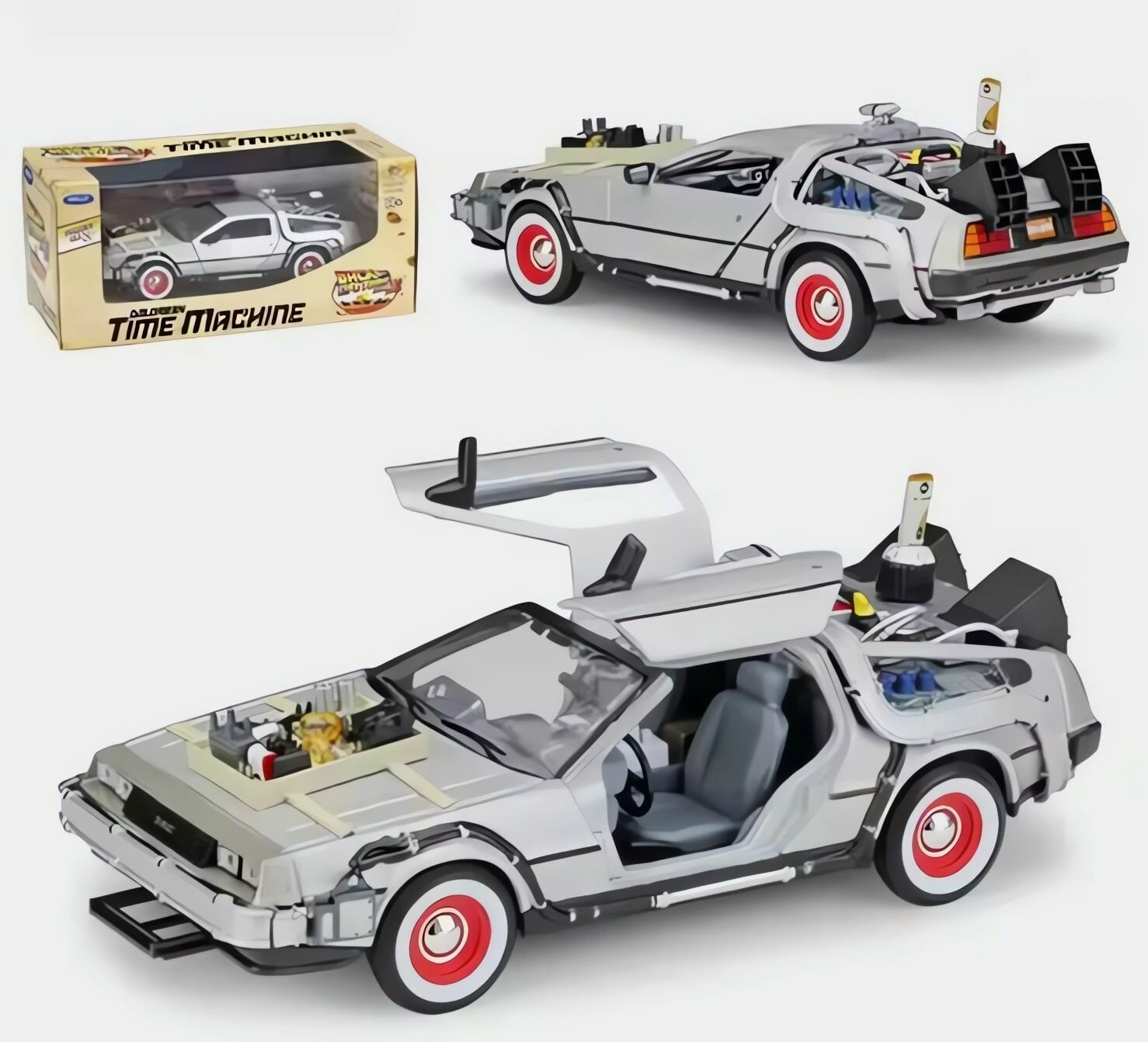 Коллекционная модель машины времени 1:24 "Делориан" BACK TO THE FUTURE III ("Назад в будущее". Часть 3)