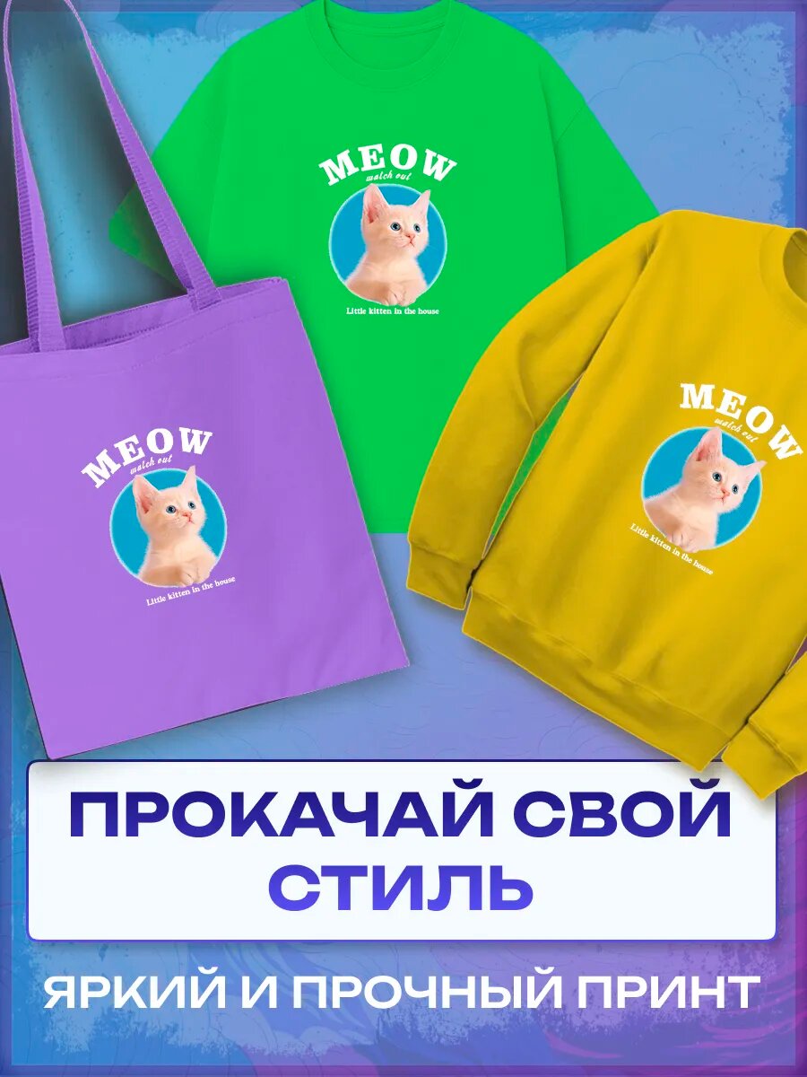 Термонаклейка meow — фото 1