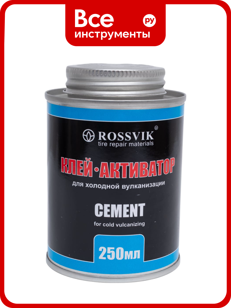 Клей-активатор Rossvik 250 мл, банка с кистью K.025. K.2