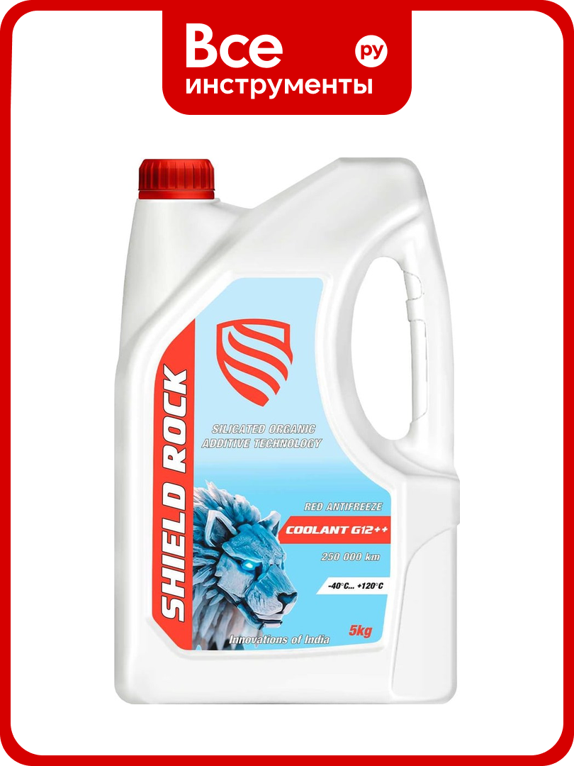 Антифриз Shield Lubricants SHIELD ROCK COOLANT PREMIUM G12++ 5 л 350929