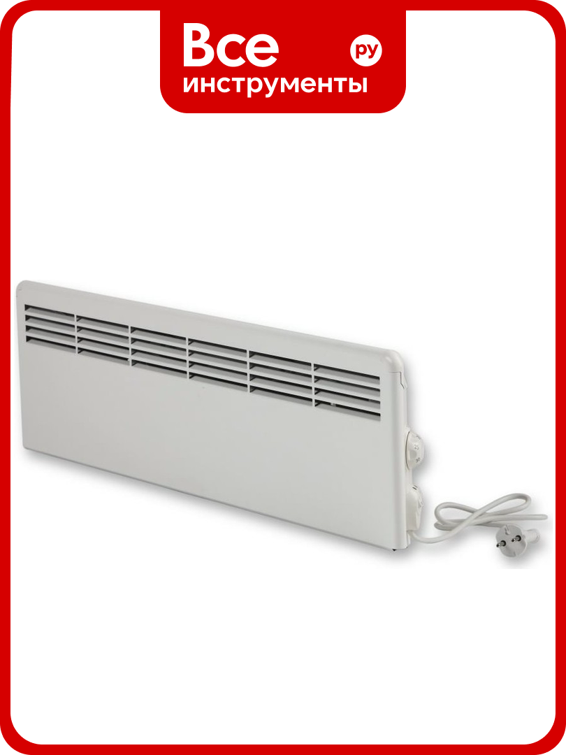 Конвектор Ensto FinnHeat MINI, механический термостат, вилка, 500Вт EPHBMM05PR, обогрева офисов