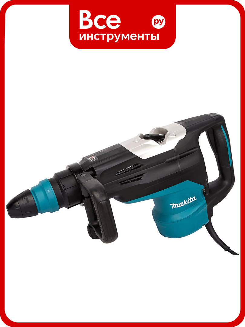 Перфоратор Makita HR5202C с ударом, режим долбления, вертикальный двигатель, щеточный мотор, профессиональный класс