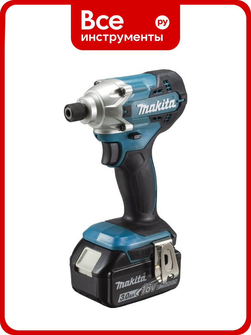 Ударный шуруповерт Makita LXT DTD156RFE, щеточный двигатель 155 Нм, для выполнения различных задач с высокой силой
