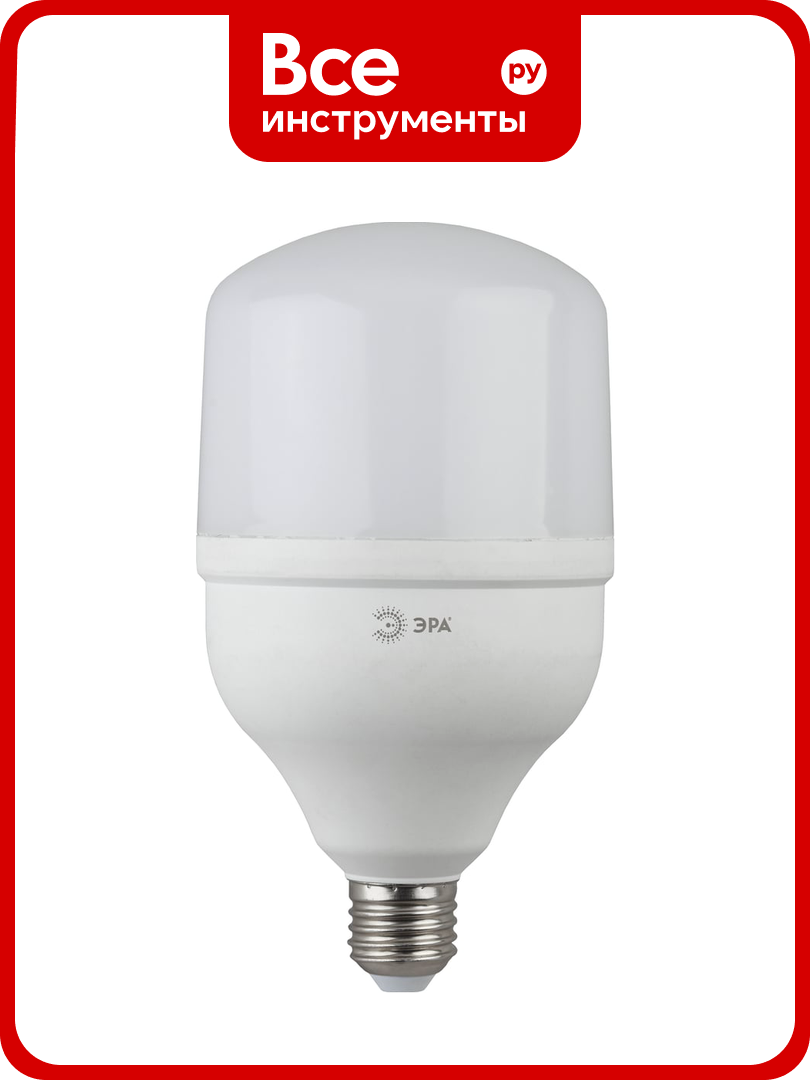 Лампа светодиодная ЭРА RED LINE LED POWER T14080W6500E27/E40 R E27/E40 R 80 вт колокол холодный белы Б0063884