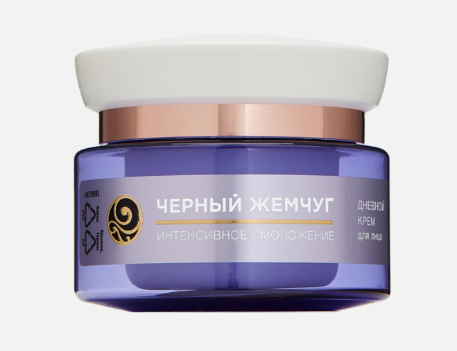 Крем для лица Черный жемчуг Дневной, 56+, с ретинолом, 50 мл