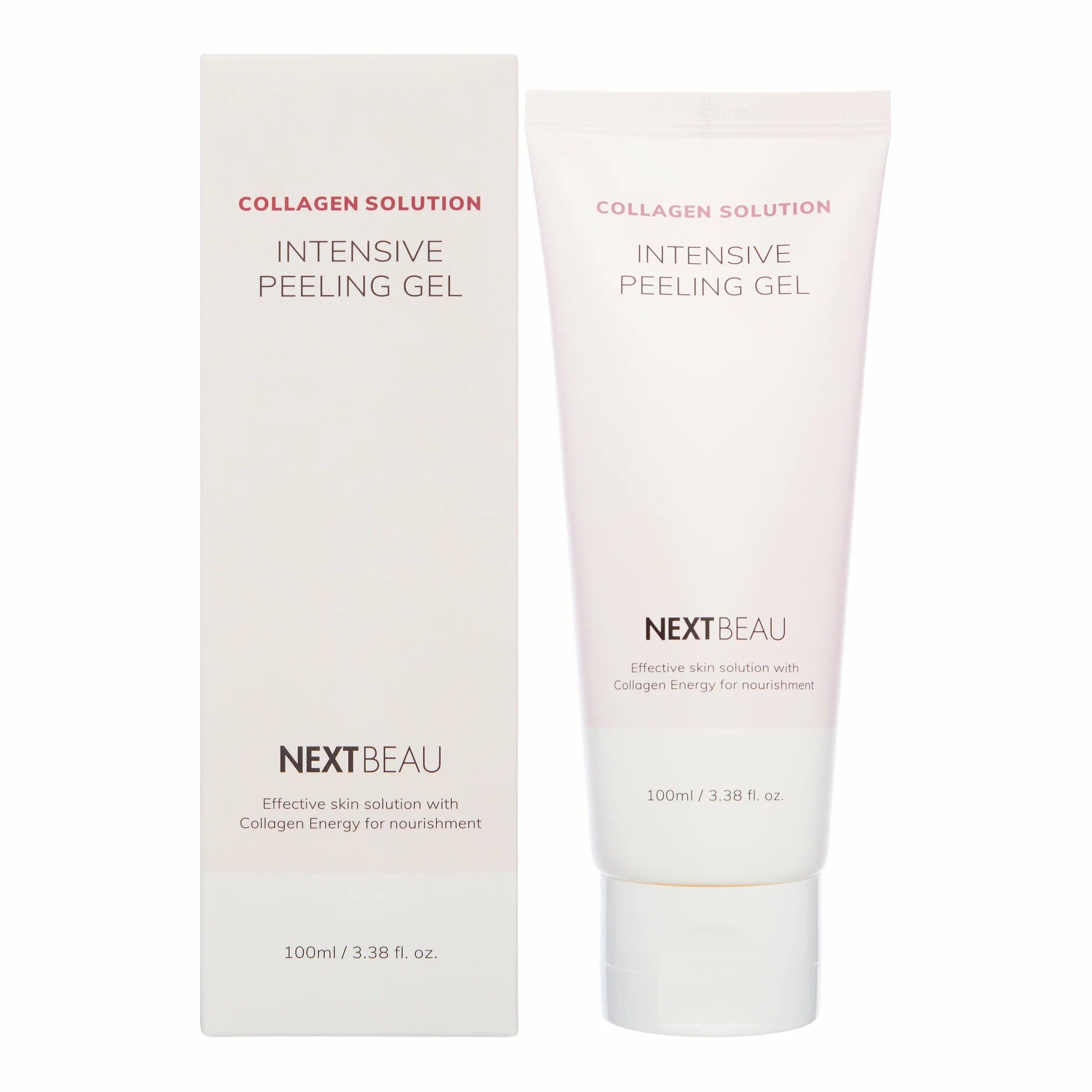 Пилинг гель `NEXTBEAU` COLLAGEN SOLUTION с гидролизованным коллагеном (омолаживающий) 100 мл